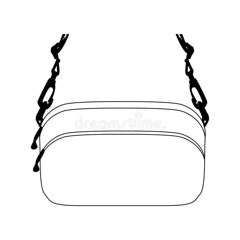 Template Sling Bag Vector Illustration Flat Sketches Stock Vector ...