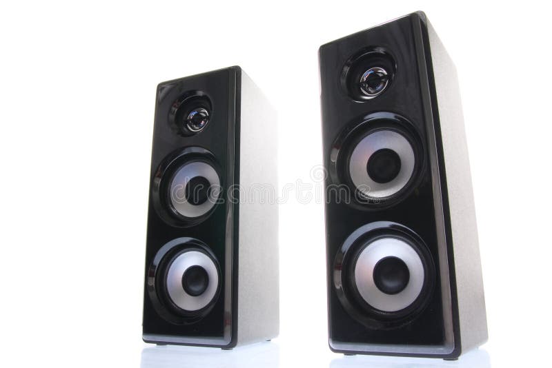 Front speakers stock image. Image of multimedia, future - 5605241