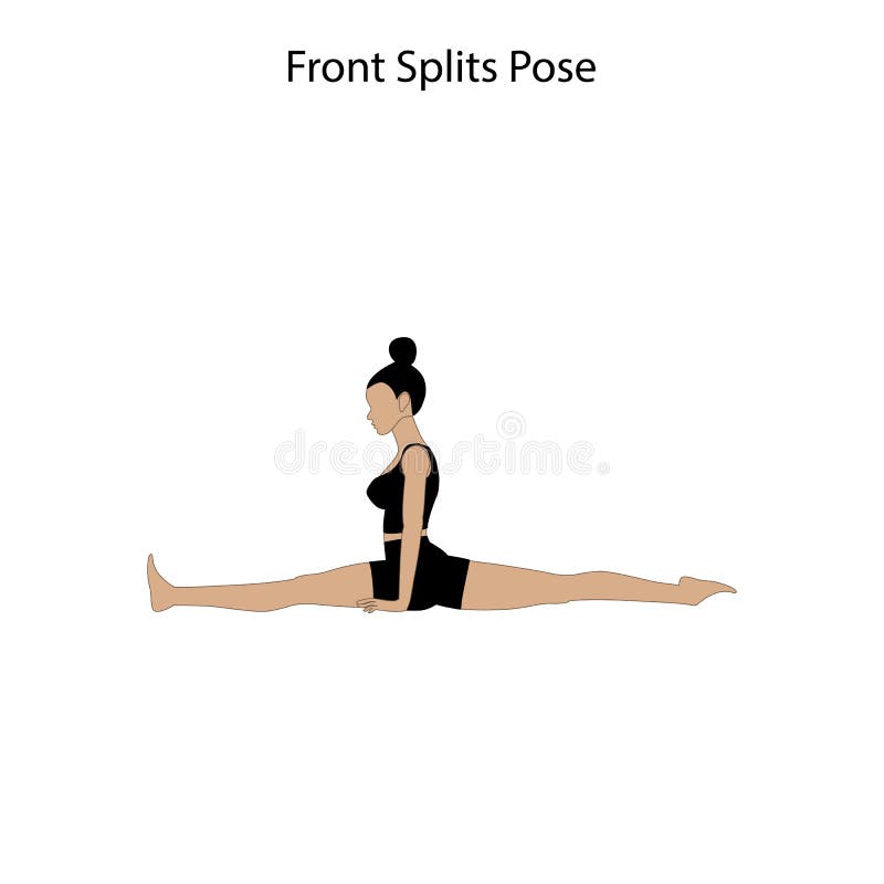 Front Splits Stock Illustrations – 26 Front Splits Stock Illustrations ...