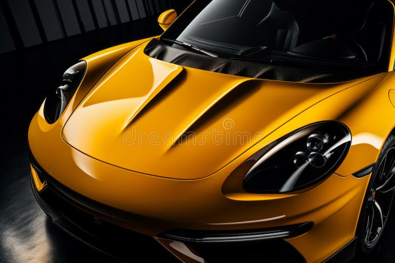 The Front of a Sports Car in the Studio Stock Photo - Image of wheel ...