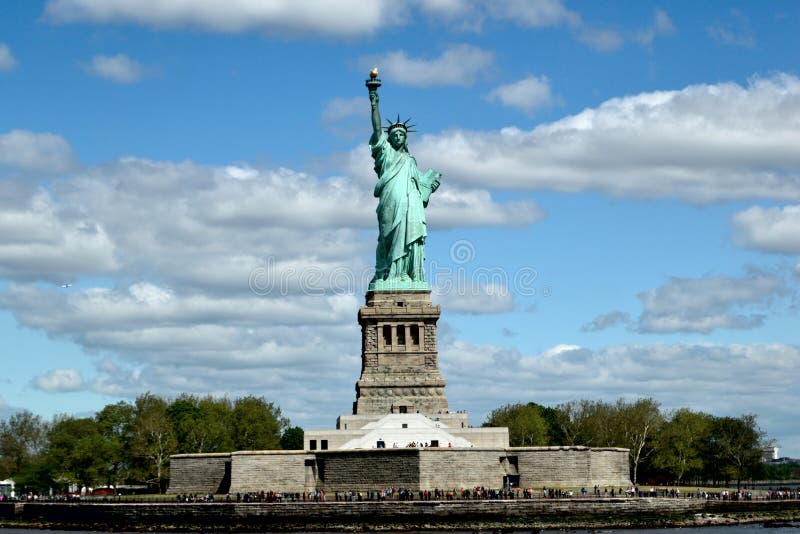 Front of statue of liberty stock photo. Image of liberty - 136544396