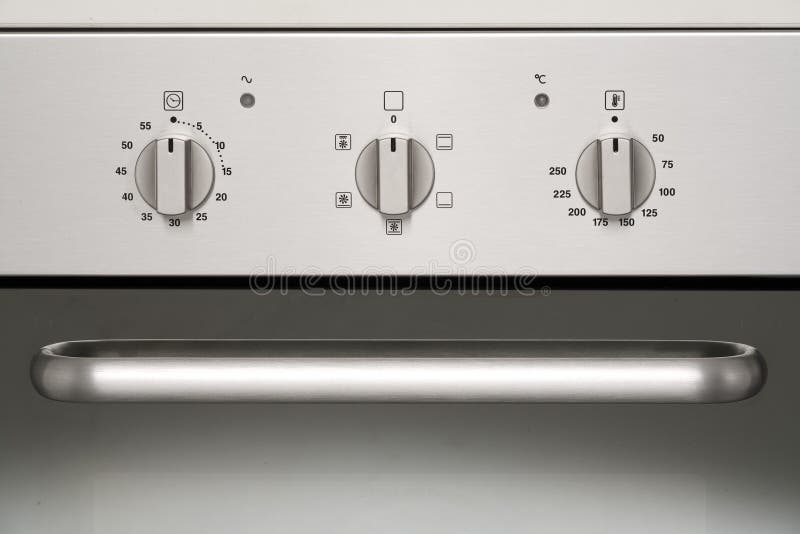 Front of the Stove with the Control Panel Stock Image - Image of food ...