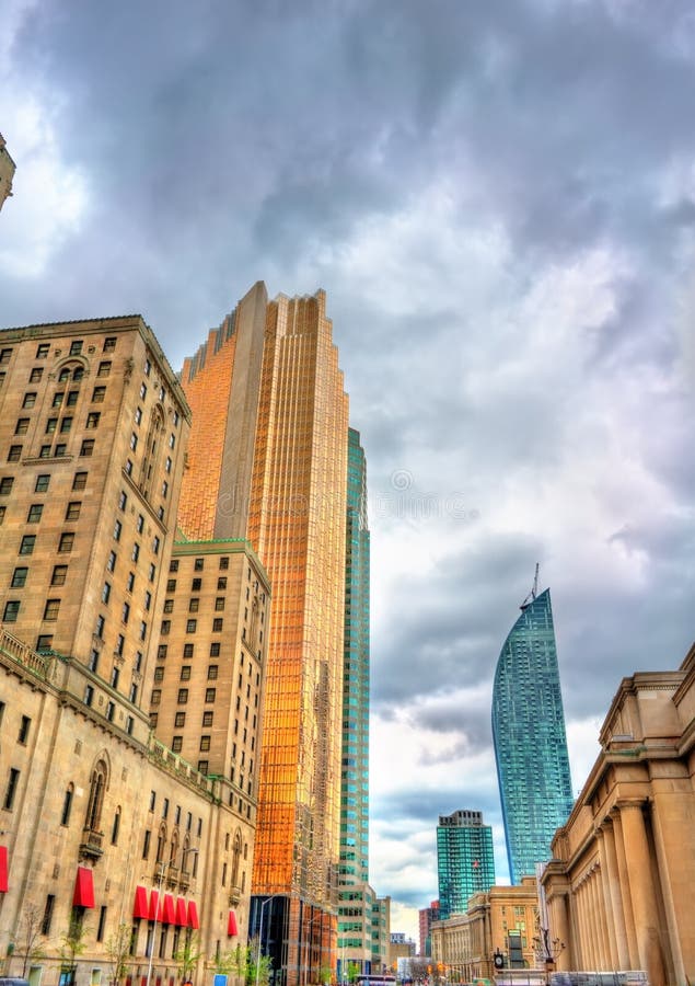 Front Street in Toronto, Canada Stock Image - Image of america ...