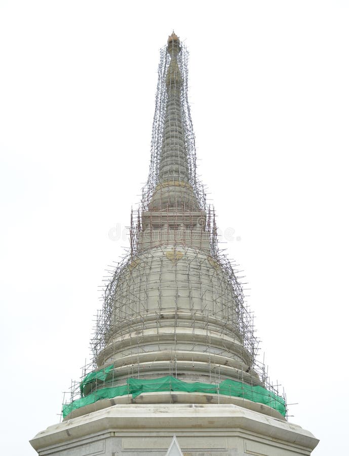 Temple Building stock photo. Image of chedi, travel, statue - 44600534