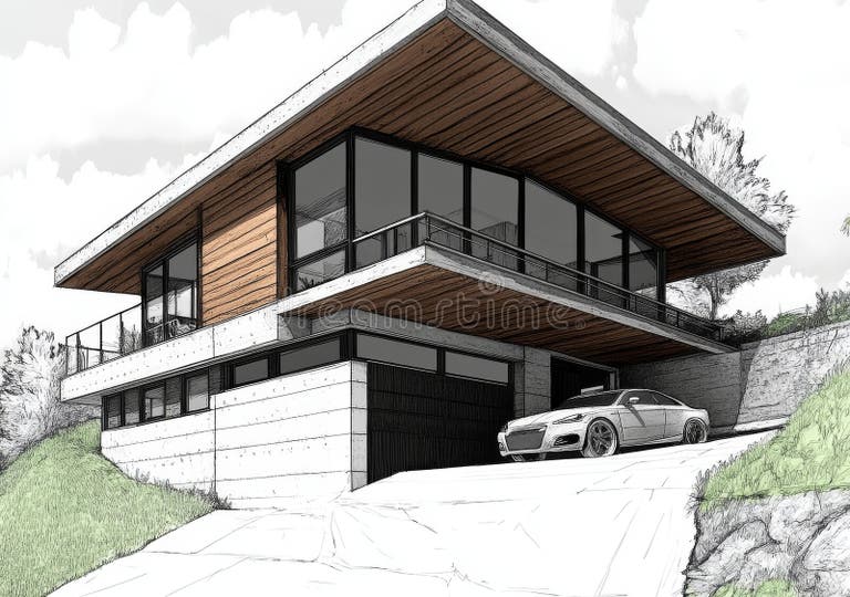 A Front, Top, and Side View of a 3D Shape, Illustrating Solid Forms in ...