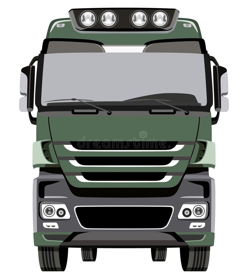 Front truck stock vector. Illustration of transportation - 52485856