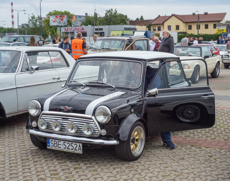 Front of Veteran Old Small Car Morris Mini Cooper Editorial Stock Photo ...