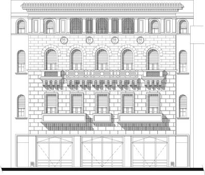 Front view stock illustration. Illustration of build, drafts - 590771