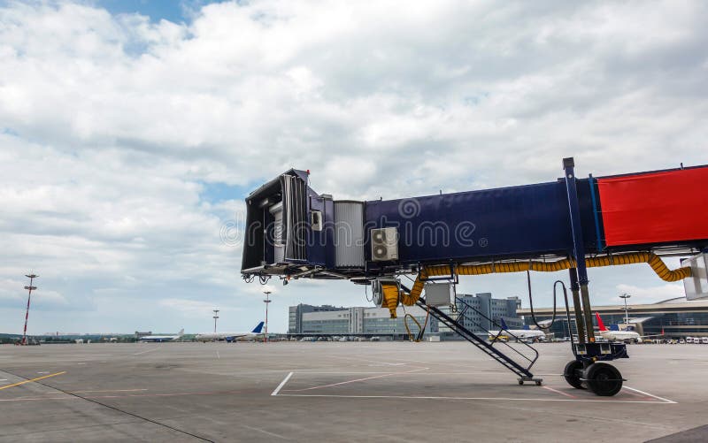 Front View of Airplane Gate Stock Photo - Image of nose, tank: 34479162