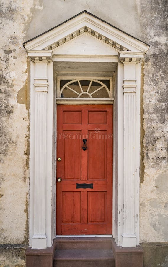 Front View of Ancient House in Charleston City Stock Photo - Image of ...