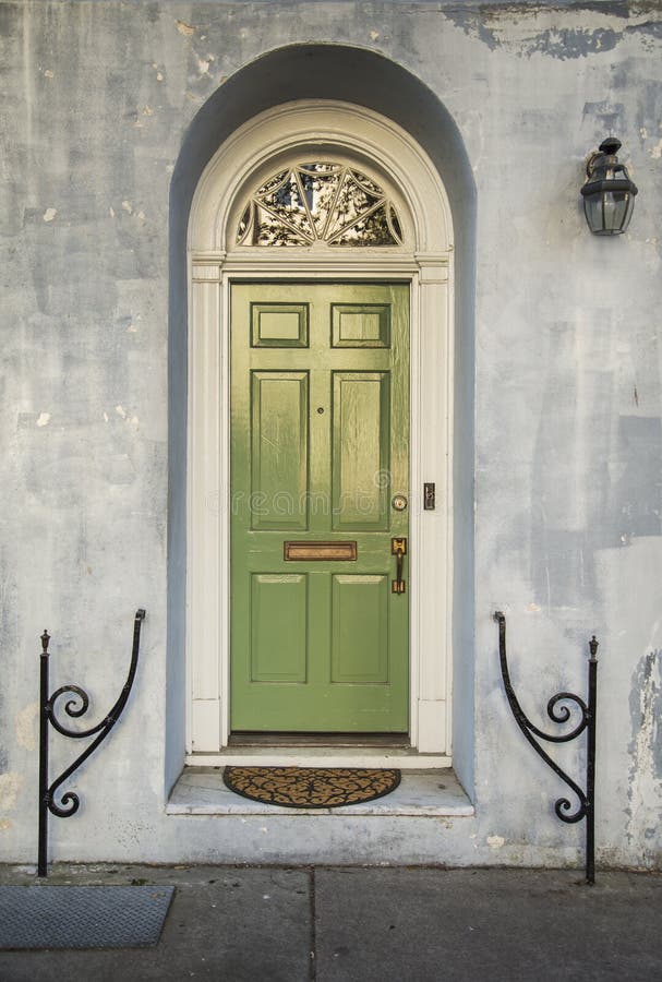 Front View of Ancient House in Charleston City Stock Image - Image of ...