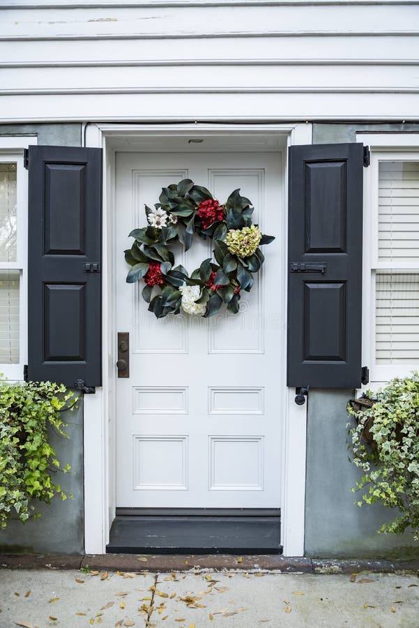 Front View of Ancient House in Charleston City Stock Photo - Image of ...