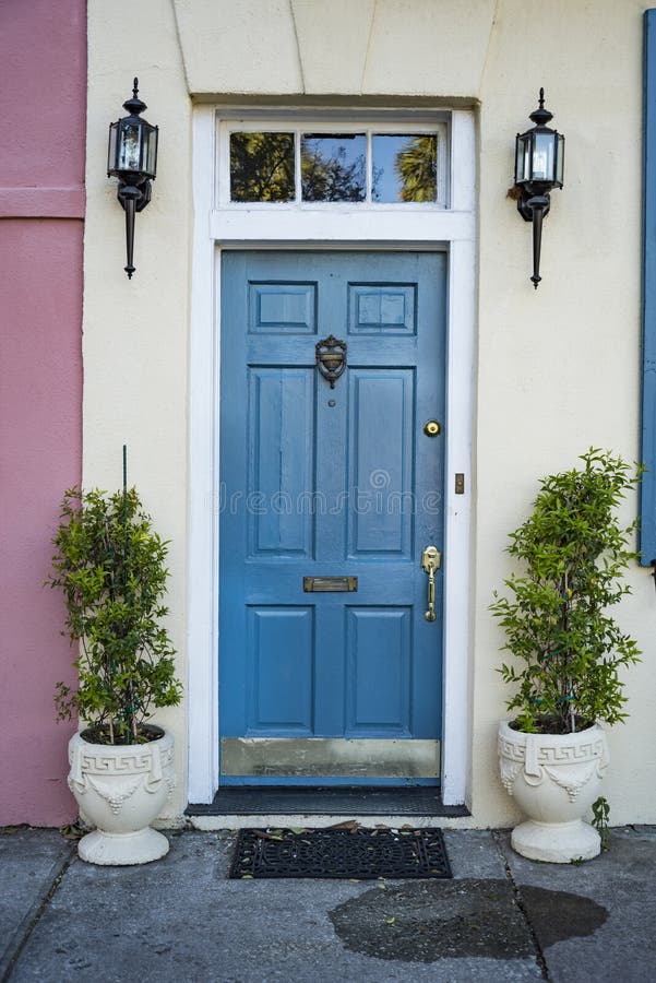 Front View of Ancient House in Charleston City Stock Photo - Image of ...