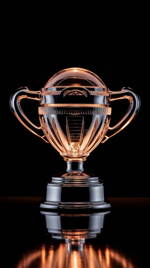 Front View of Art Cup Sport Trophy Stock Photo - Image of object, view ...
