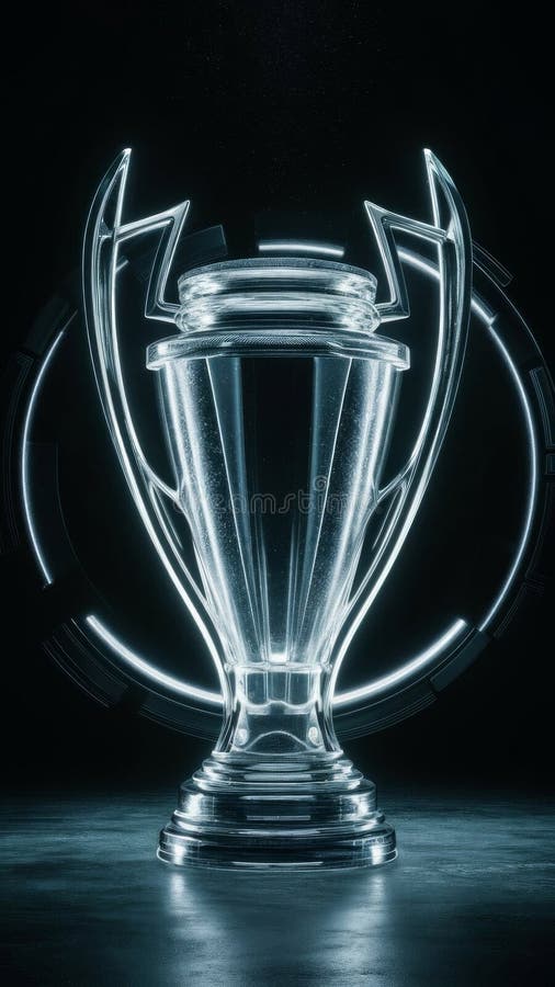 Front View of Art Cup Sport Trophy Stock Photo - Image of success ...