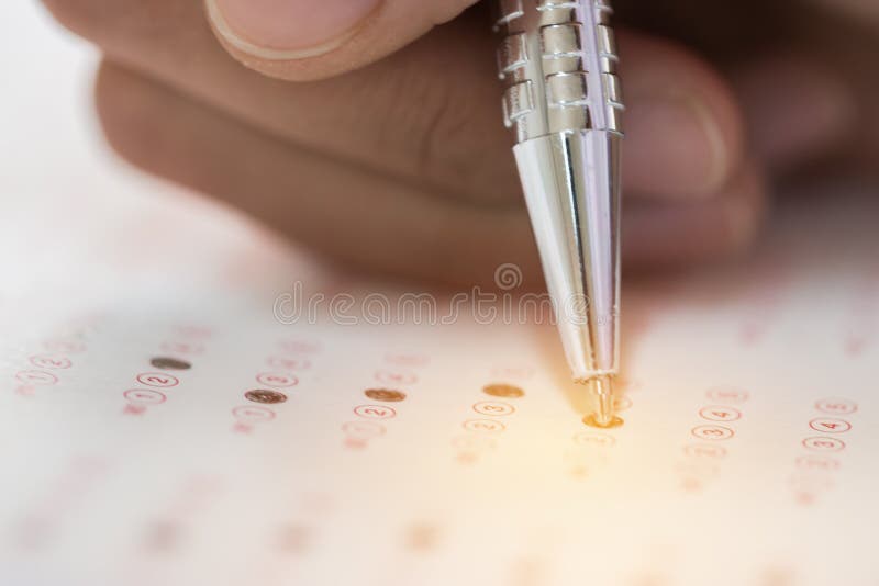 Front View Asian Students, Undergraduate Holding Pencil Writing on ...