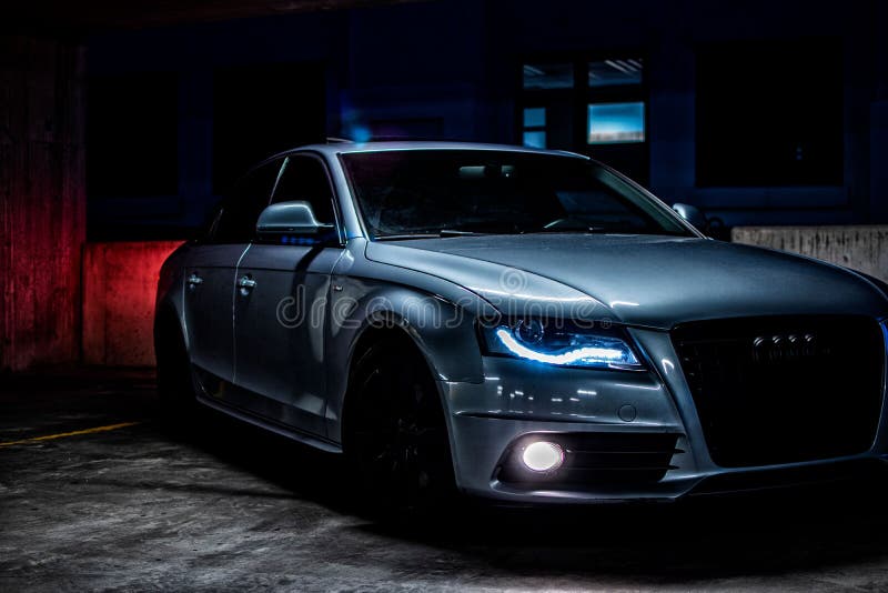 Front View of an Audi S4 in a Parking Garage Editorial Stock Image ...
