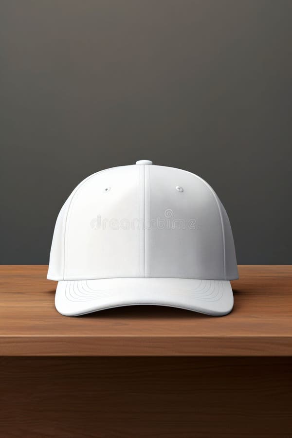 Front View of a Baseball Cap Stock Illustration - Illustration of leather, white: 317966007