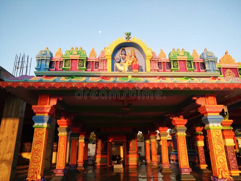 Front View of a Beautiful Temple Stock Photo - Image of view, landmark ...