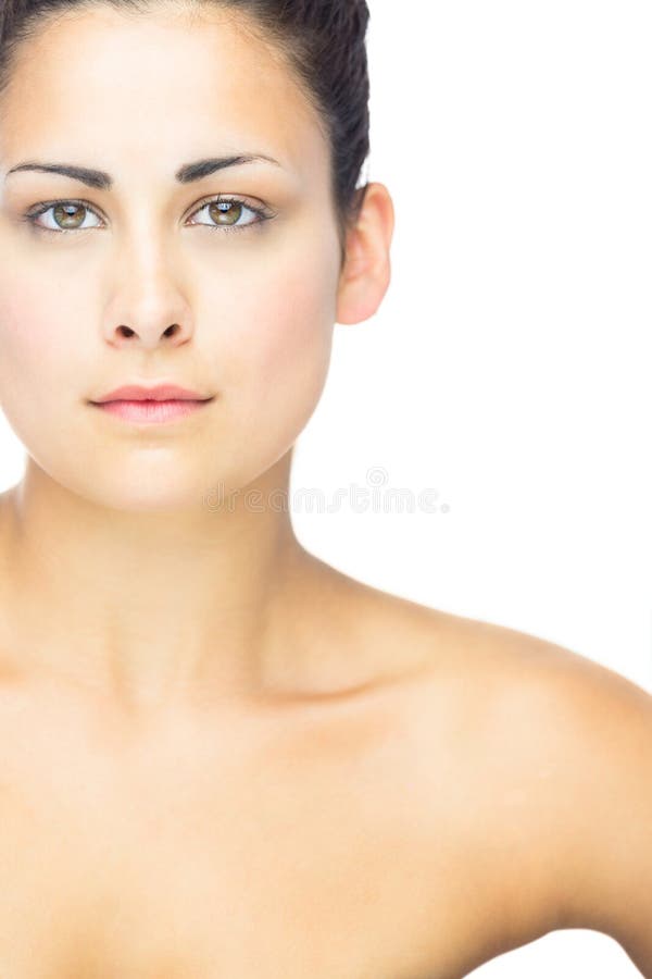 Front View of Beautiful Young Woman Stock Image - Image of caucasian ...