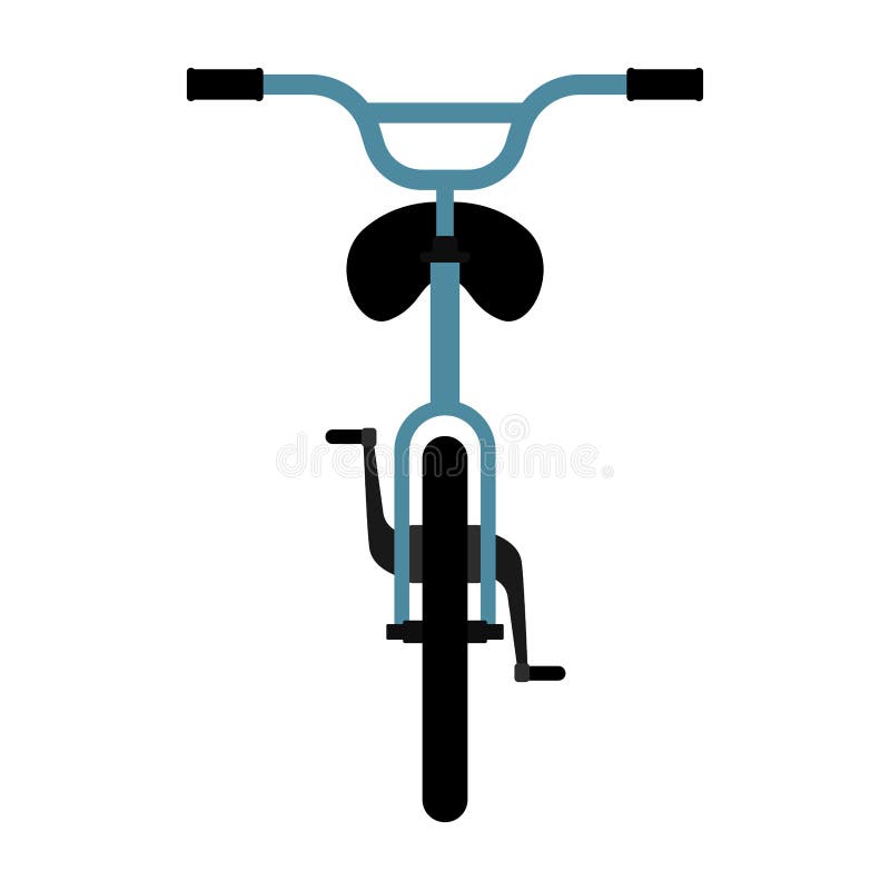 Front view of a bicycle stock vector. Illustration of sport - 119175191
