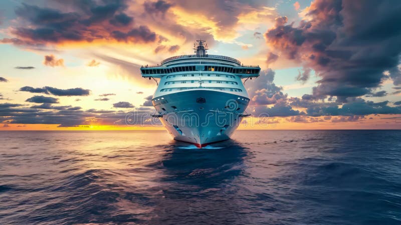 Top View of Big Ship with Containers in the Sea Stock Video - Video of ...