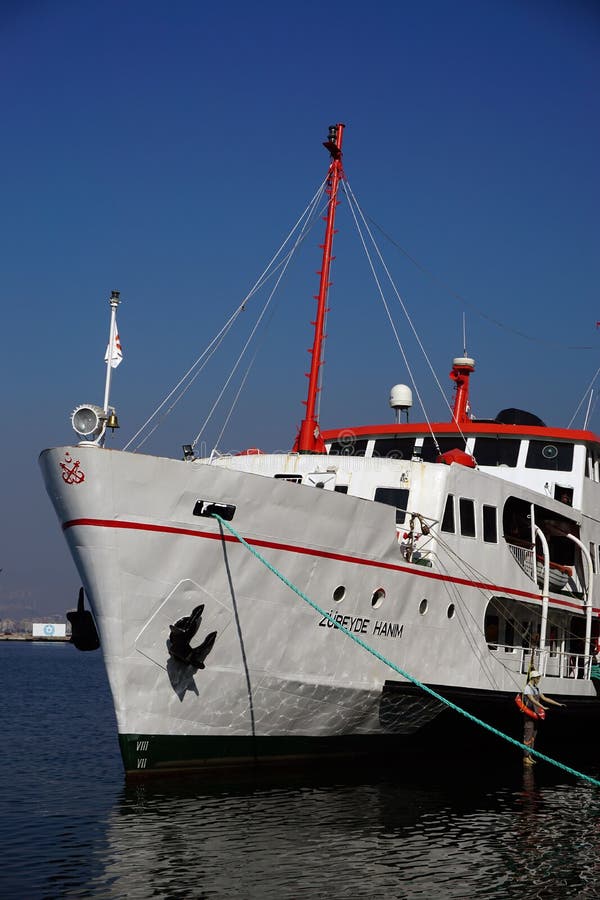 Front View of a Big Ship in Port in Izmir, Turkey Editorial Image ...