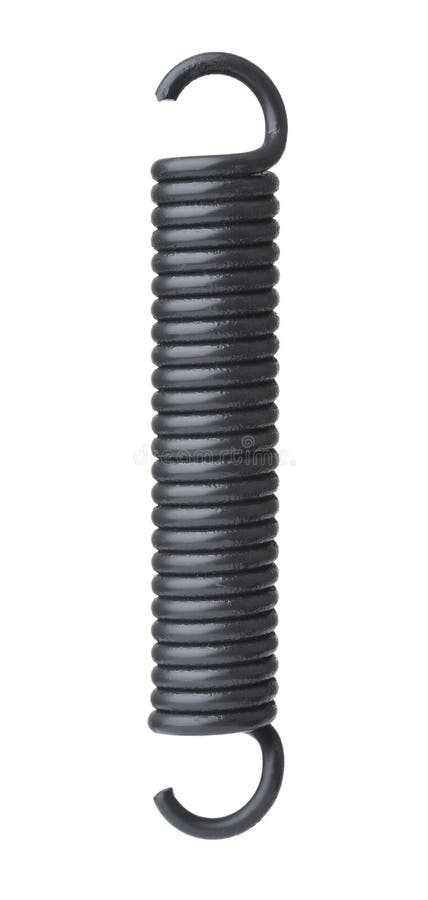Row of Black Metal Tension Springs Set Stock Photo - Image of equipment ...