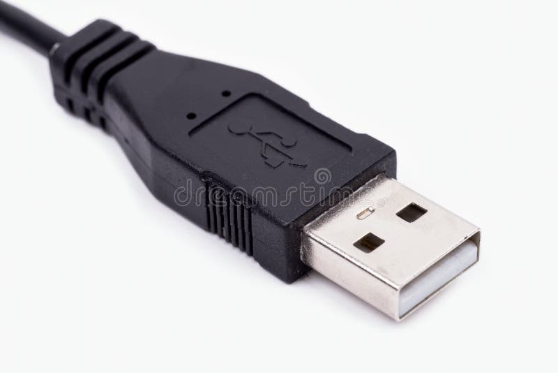 A black mini USB cable stock image. Image of communication - 20185153