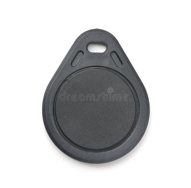 Front View of Blank Plastic RFID Key Fob Stock Image - Image of ...