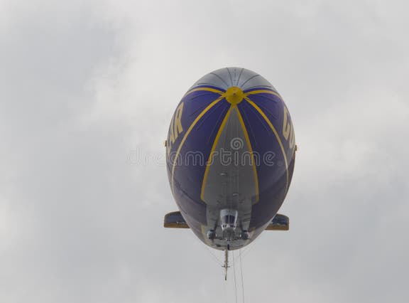 Front view of Blimp editorial photography. Image of aircraft - 26057492