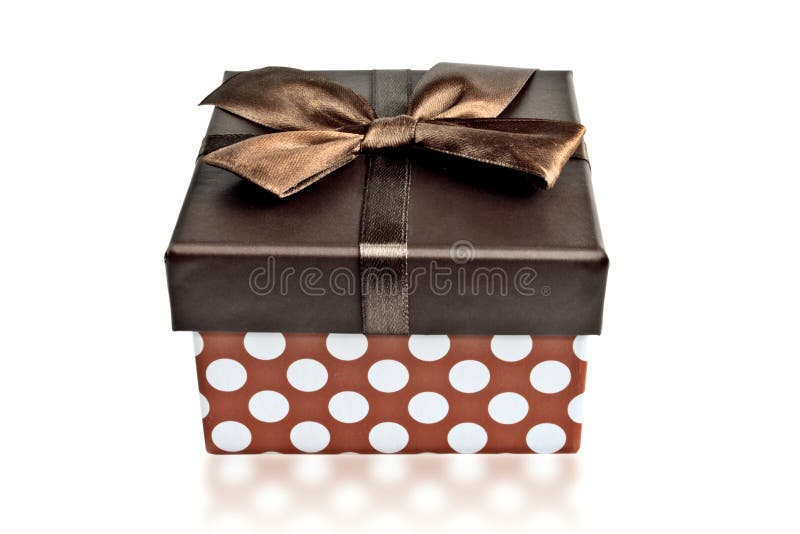 The Front View on a Box for Gifts. Stock Image - Image of present ...