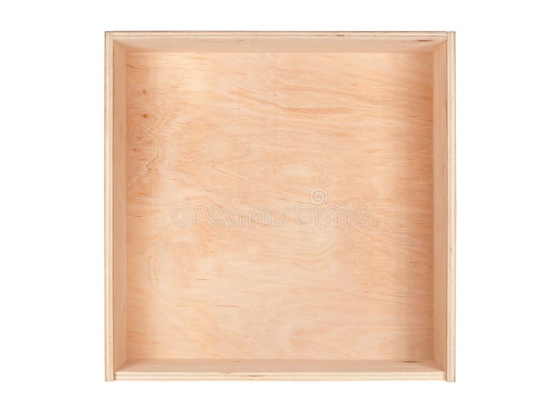 Front View on a Box of Plywood Stock Image - Image of sliding, front ...