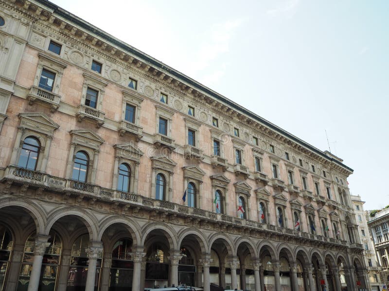 Front View of Building in Italy Stock Image - Image of architecture ...