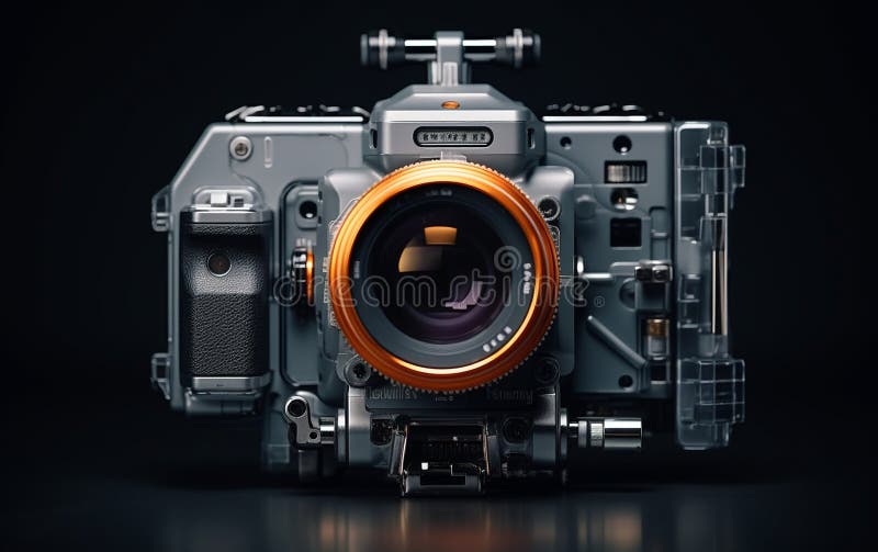 Front View Camera with Blank Area Generative AI Stock Illustration ...