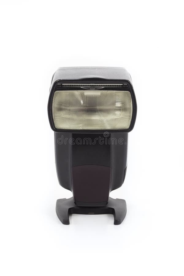 Front View of Camera Flash Light. Stock Image - Image of electrical ...