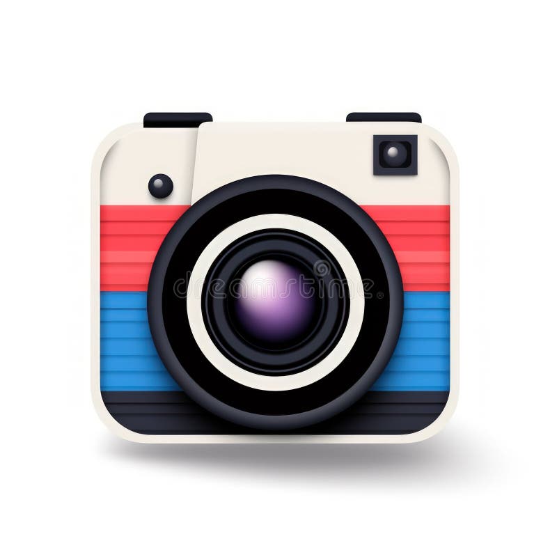 Isolated Front View Vintage Film Camera Stock Illustrations – 239 ...