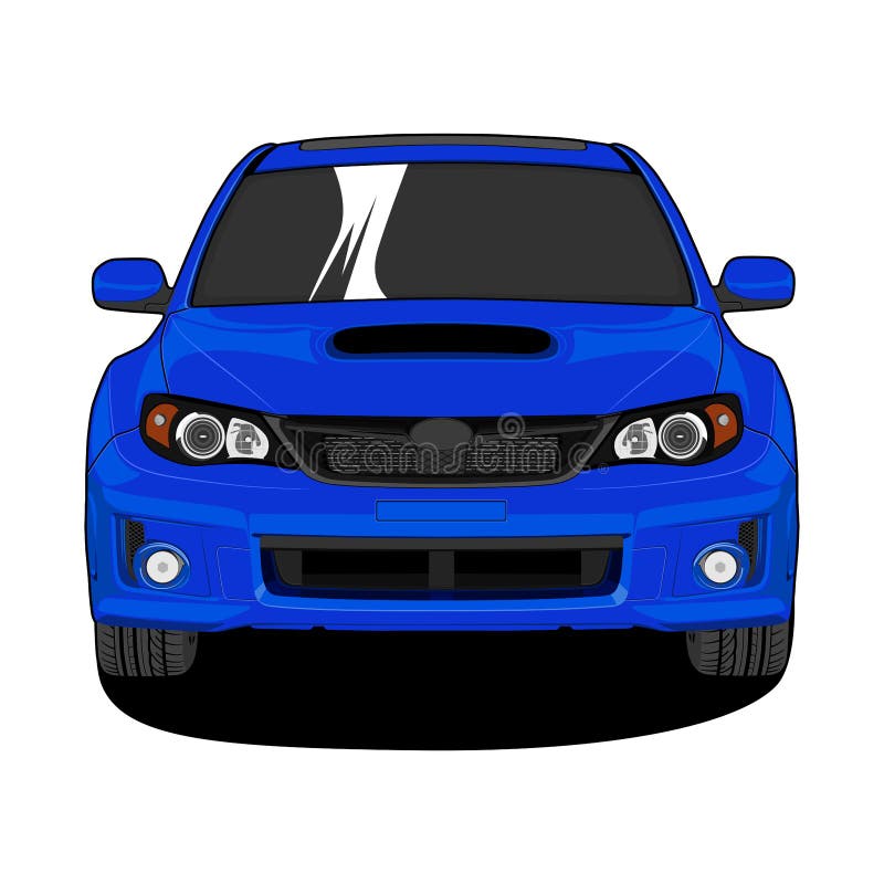 WRX STI stock illustration. Illustration of sport, engine - 248313430
