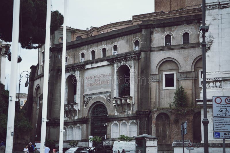 Front View of the Central Museum of Risorgimento, Rome, Italy ...