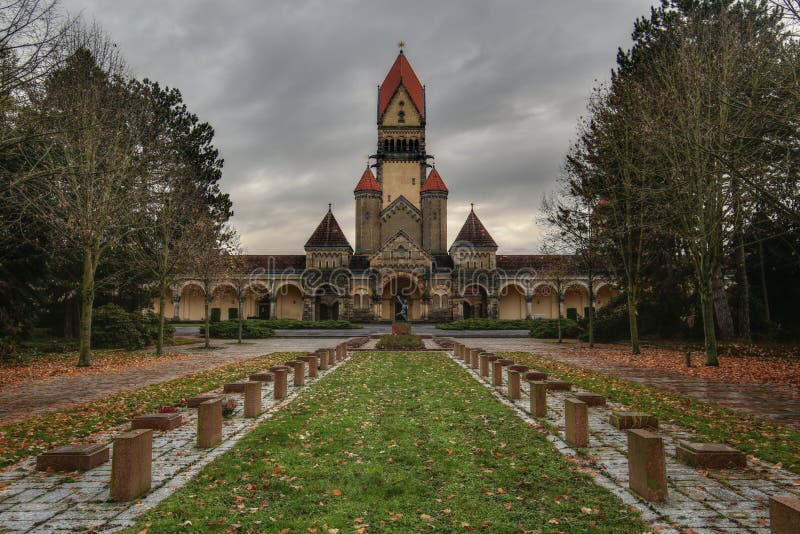 Front View of the Chapel and Crematory Complex in the South Cemetery of ...