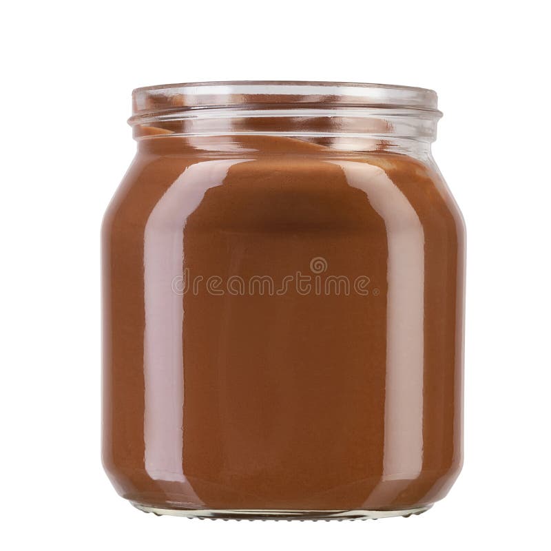 Front View of Chocolate Spread Jar. Mock Up Stock Photo - Image of ...