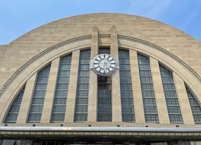 Union Terminal Reflects after a Cincinnati Rainstorm Stock Image ...