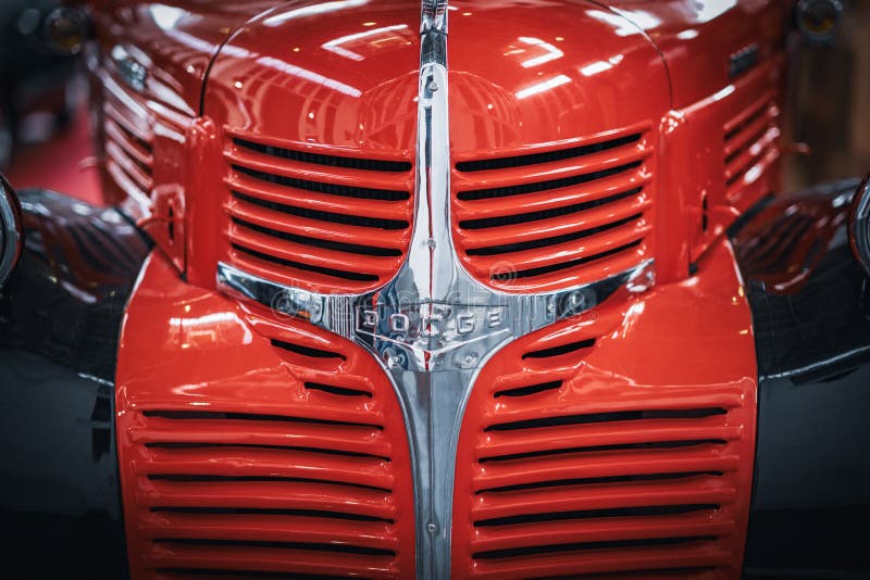 Front View of a Classic Dodge Half-ton Pickup Truck Editorial Stock ...