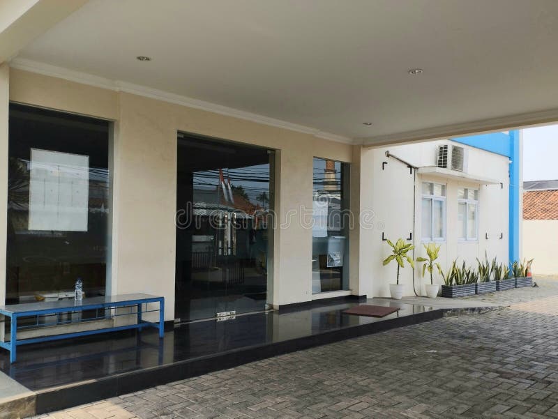 Front View of the Clinic Building with a Contemporary Design Stock ...