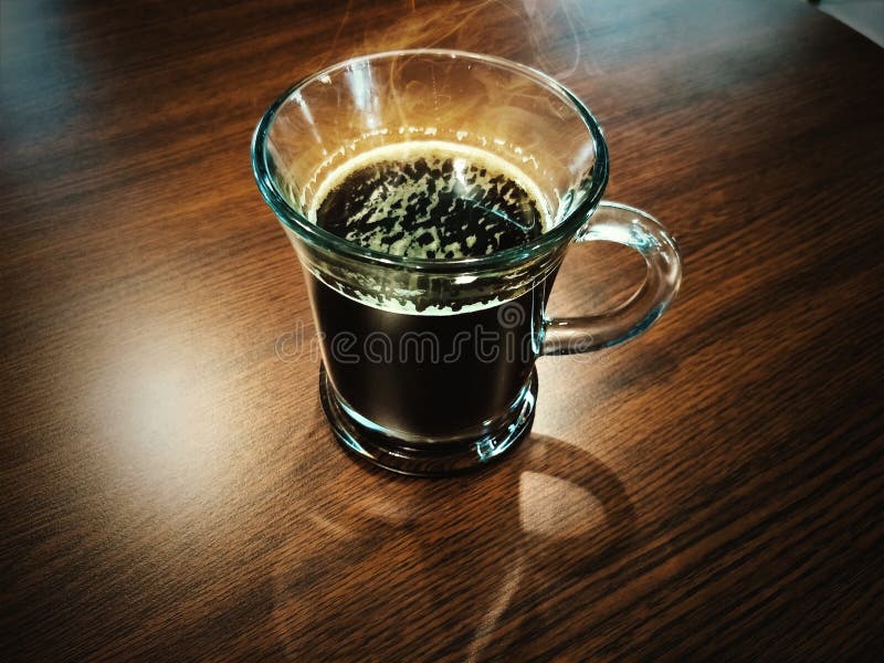 Front View Coffee Cup on Table, Coffee Time Stock Photo - Image of ...