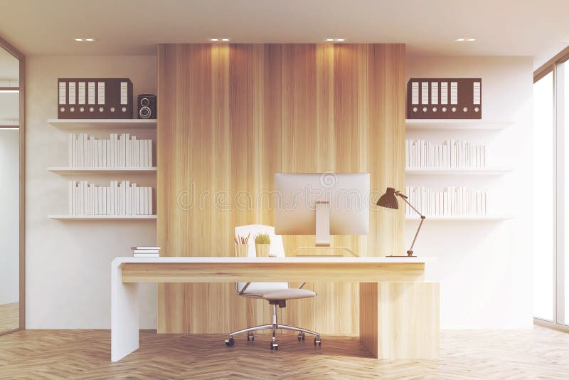 Front View of Company Head Office, Toned Stock Illustration ...