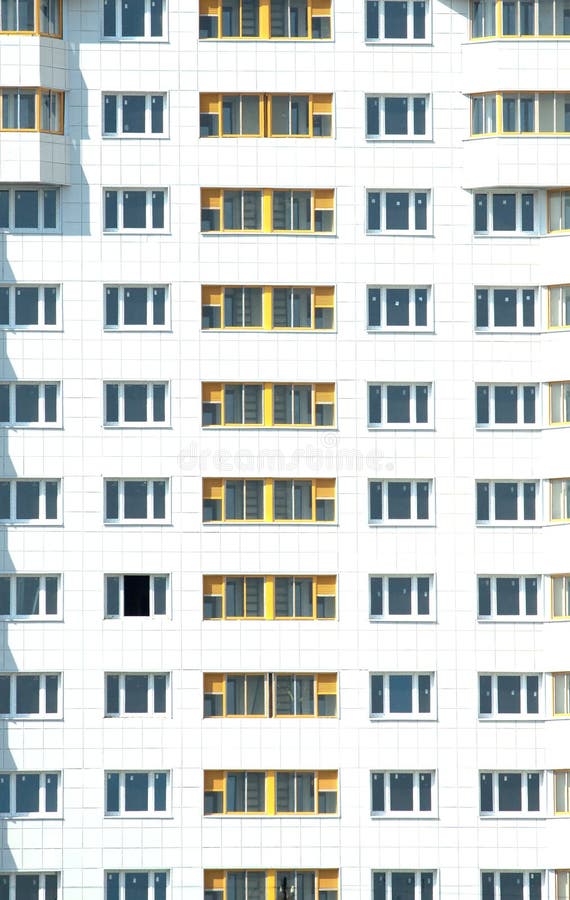 Front View of Construction Building Wall Part Stock Photo - Image of ...