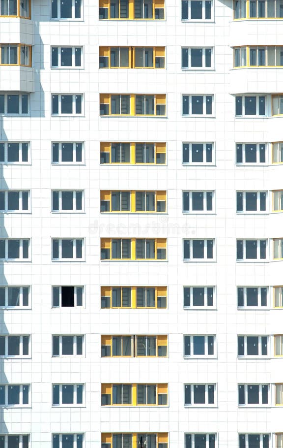 Front View of Construction Building Wall Part Stock Photo - Image of ...