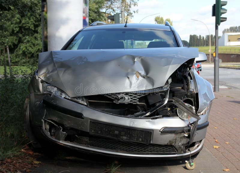 Crashed Car stock image. Image of expensive, crumple - 101313445