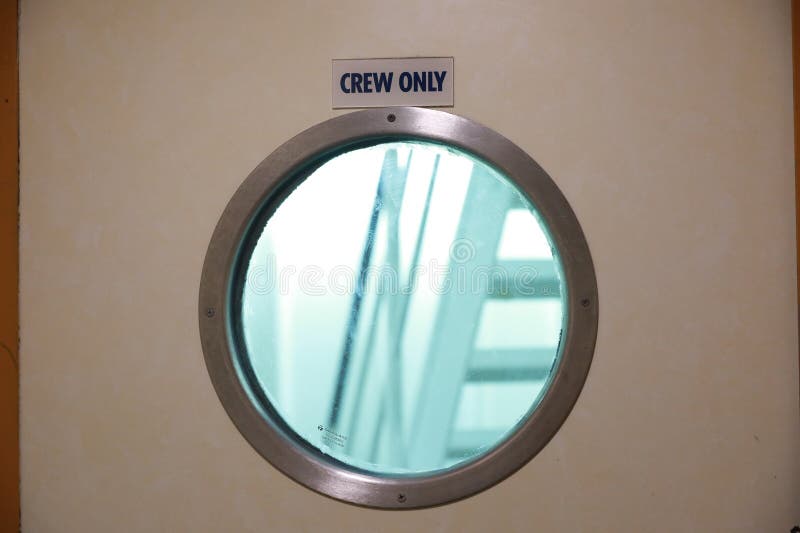 Front View Crew only Access at Cruise Ship Stock Image - Image of ...